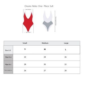 Swim | Chooks La Retro Onepiece M In Bay Red Thong | Poshmark
